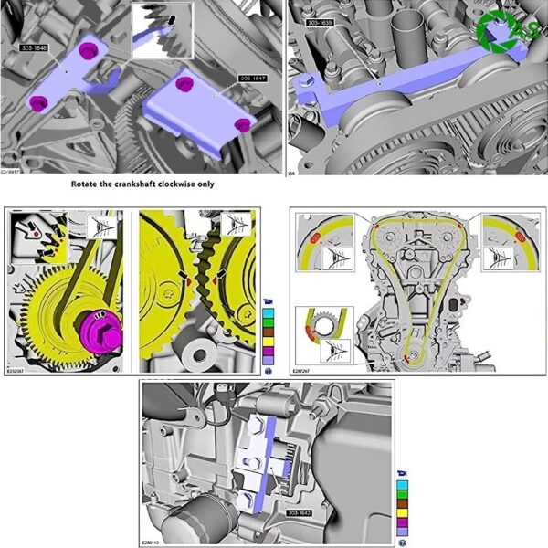 Bộ cân cam Ford Ecosport Fiesta Focus động cơ 3 xylanh - Ascom.vn